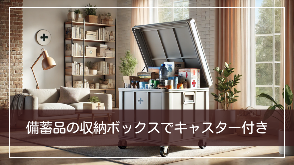 備蓄品の収納ボックスでキャスター付きならコレ！おしゃれで座れるおすすめ商品を紹介 | 収納生活のすすめ｜暮らしが豊かになる収納術を伝授！